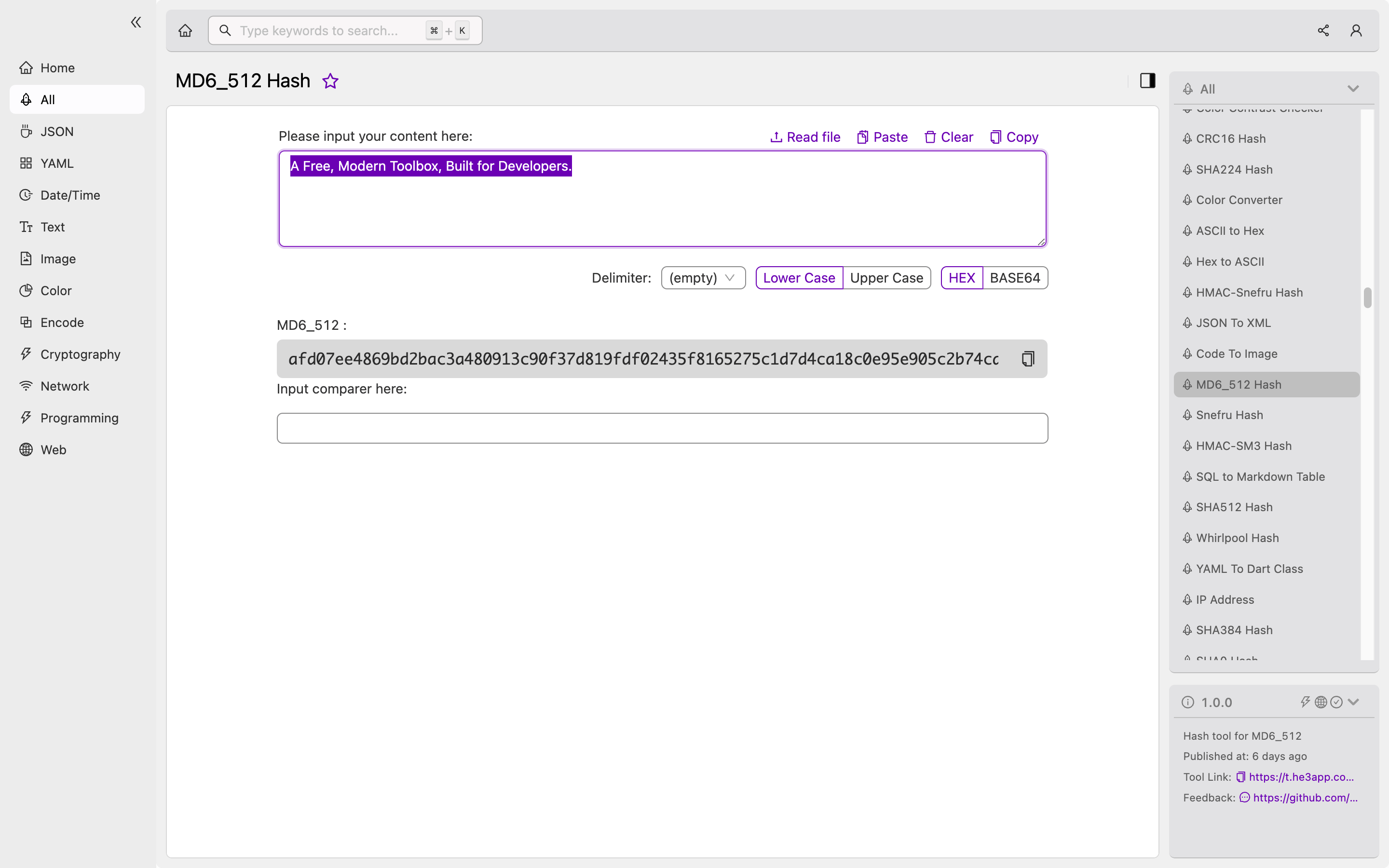 MD6_512 Hash: An Overview on its Concept and Features MD6_512 Hash: An Overview on its Concept and Features